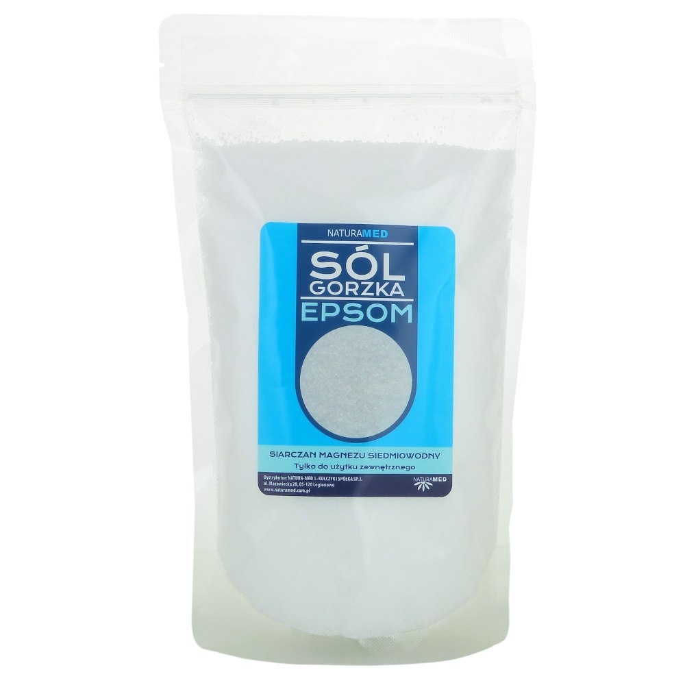 NATURAMED Sól gorzka EPSOM 1kg - siarczan magnezu - argani.com.pl ...